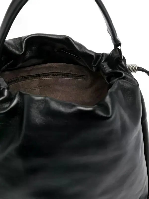 Brunello Cucinelli Logo-debossed Tote Bag