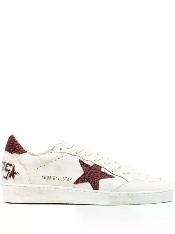 GOLDEN GOOSE Ball Star Leather Sneakers - Neutrals