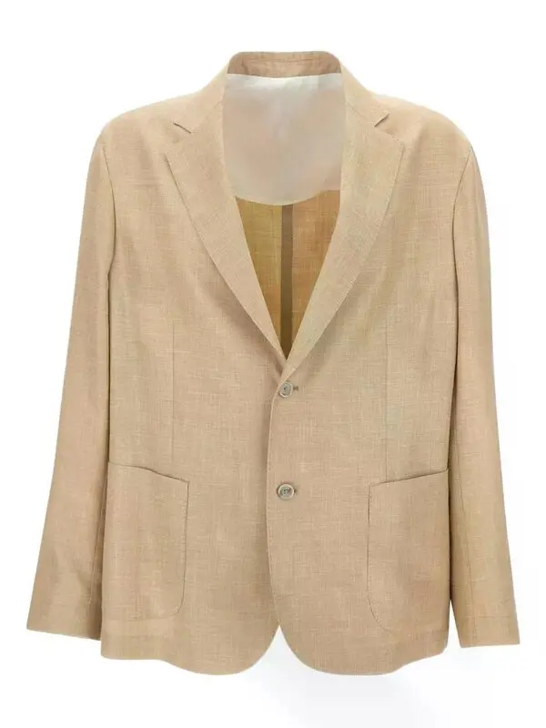 BARBA NAPOLI Single-breasted Blazer - Neutrals