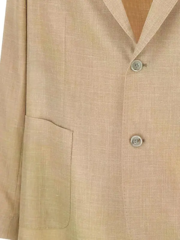 BARBA NAPOLI Single-breasted Blazer - Neutrals