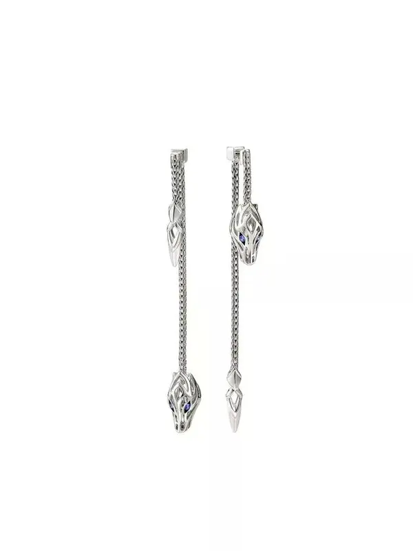John Hardy Naga Sterling Drop Earrings - Silver
