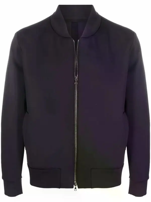 Harris Wharf London Two-pocket Zip-up Bomber Jacket