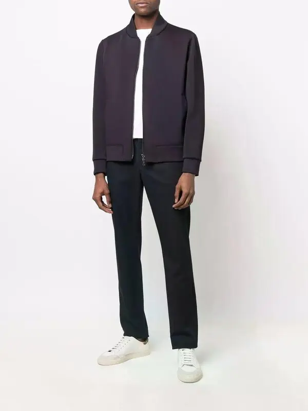 Harris Wharf London Two-pocket Zip-up Bomber Jacket