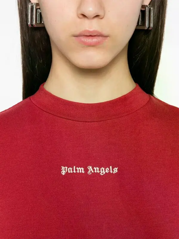 Palm Angels Logo-embroidered T-shirt