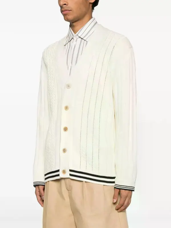 GOLDEN GOOSE Cable-knit Cotton Cardigan