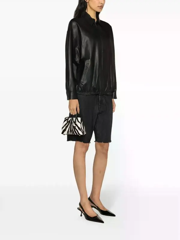 LISKA Zip-up Leather Jacket