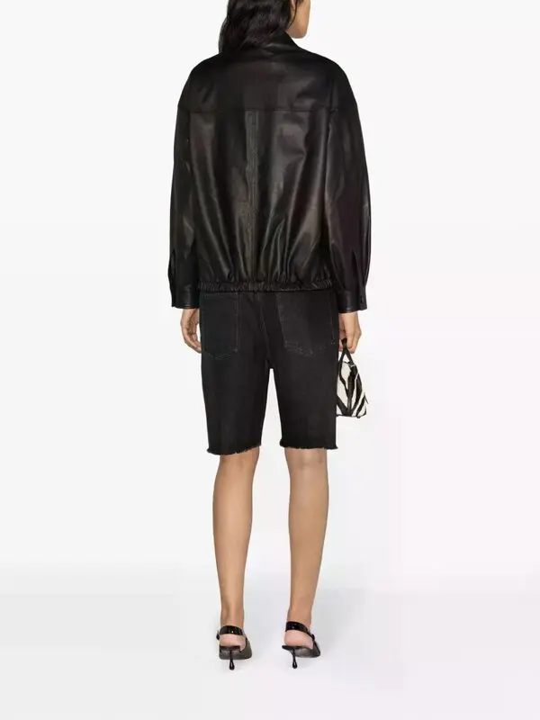 LISKA Zip-up Leather Jacket