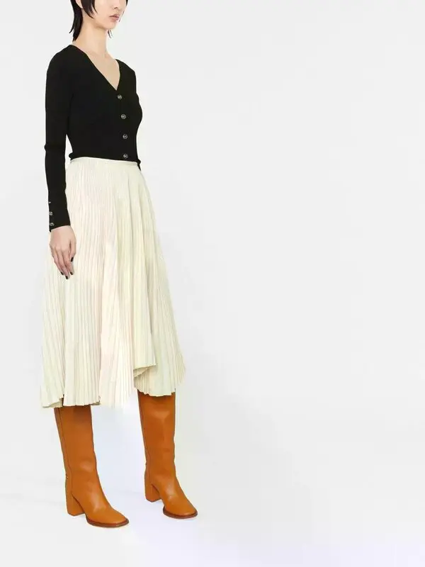 Michael Kors Logo-debossed Button-front Cardigan