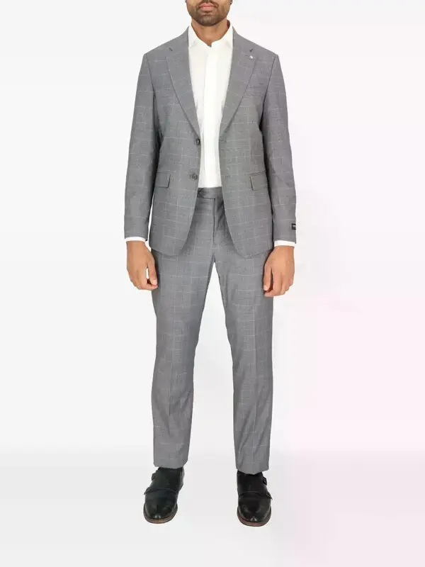 Scotch & Soda Checked Suit - Grey