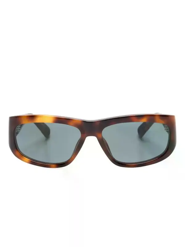Jacquemus Les Lunettes Pilota Rectangle-frame Sunglasses - Brown