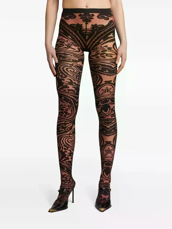 Etro Paisley Tattoo Tights