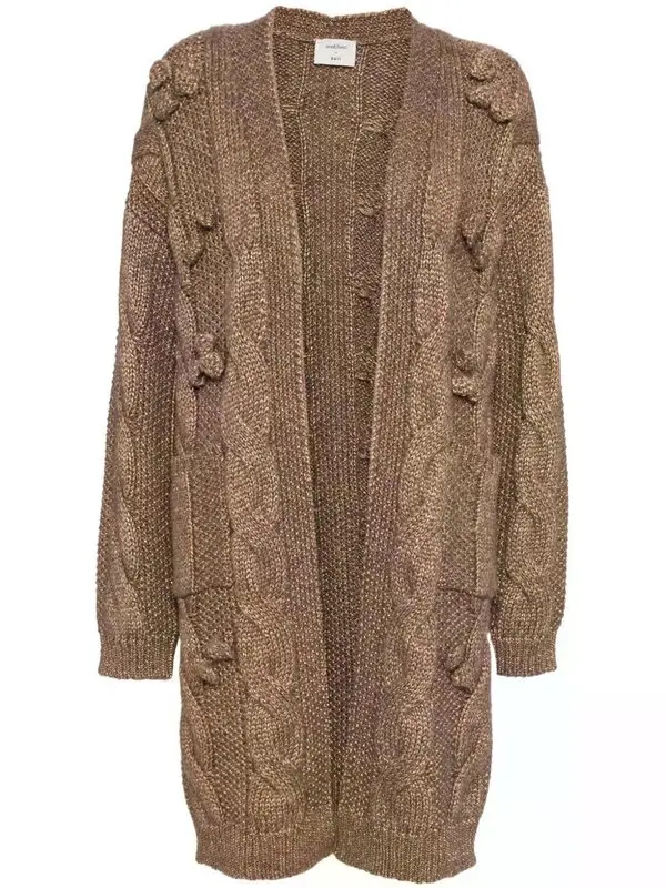 ONEFIFTEEN Cable Knit Cardigan Coat