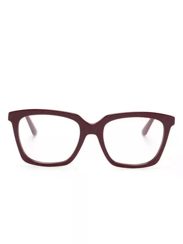 Alexander McQueen Square-frame Glasses - Red