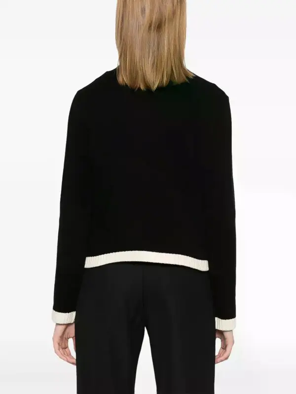 Tory Burch Kendra Chunky Wool Cardigan - Black