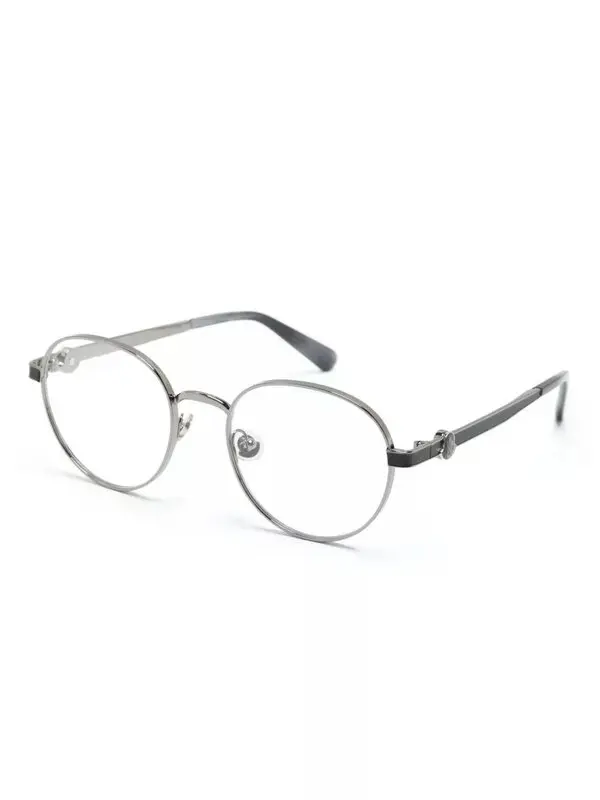 Moncler Logo-plaque Oval-frame Glasses