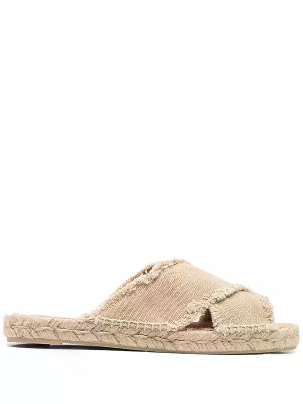 CastaÑer Palmera Frayed Raffia Sole Sandals - Neutrals