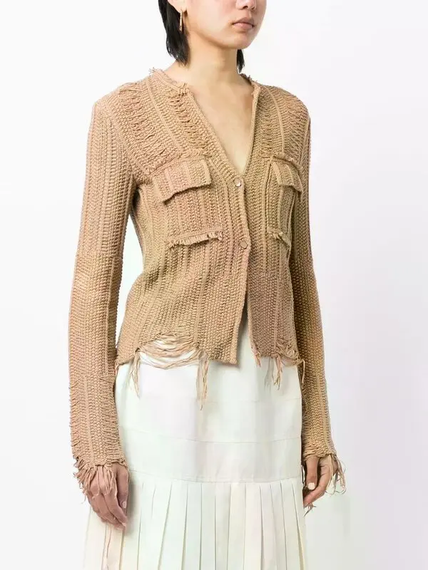 JNBY Cropped Button-up Cardigan - Brown