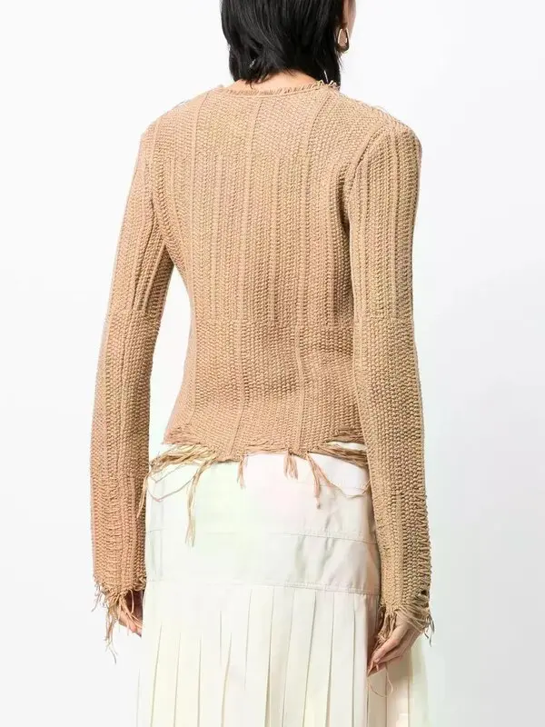 JNBY Cropped Button-up Cardigan - Brown