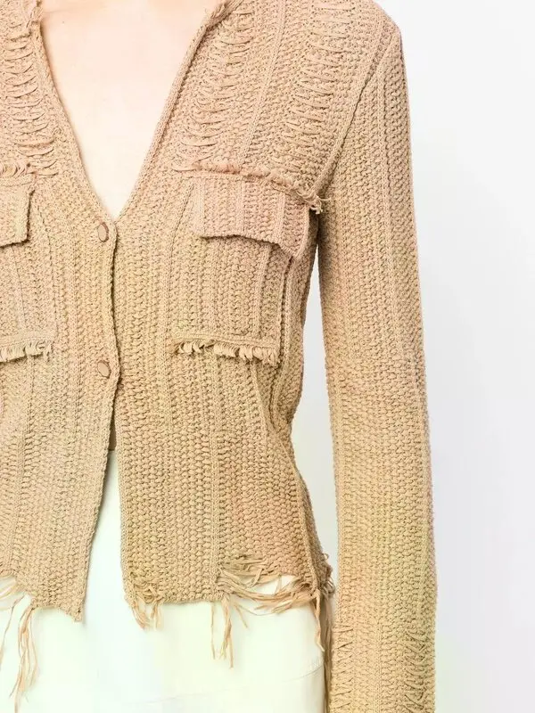 JNBY Cropped Button-up Cardigan - Brown