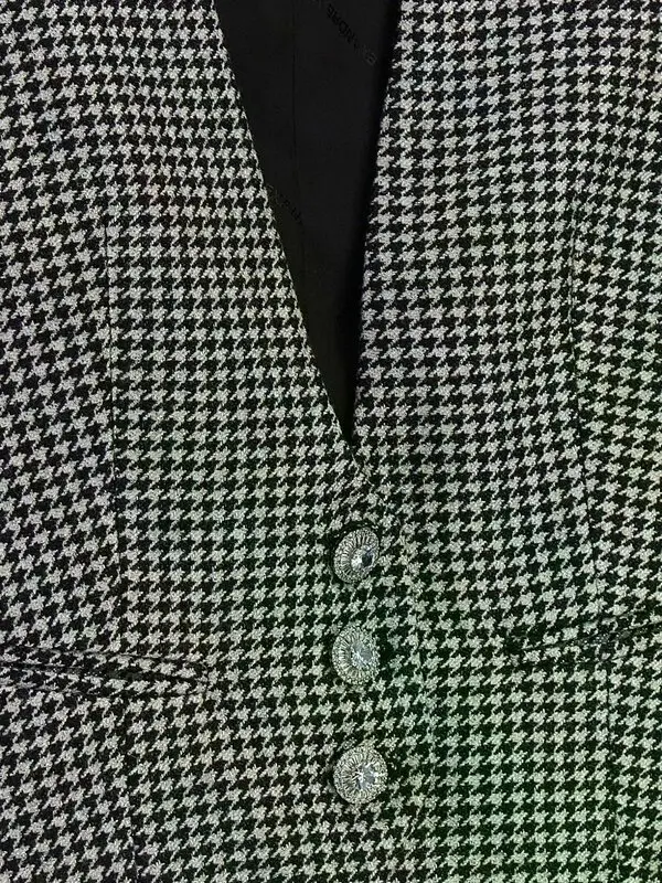 Alexandre Vauthier Houndstooth Waistcoat