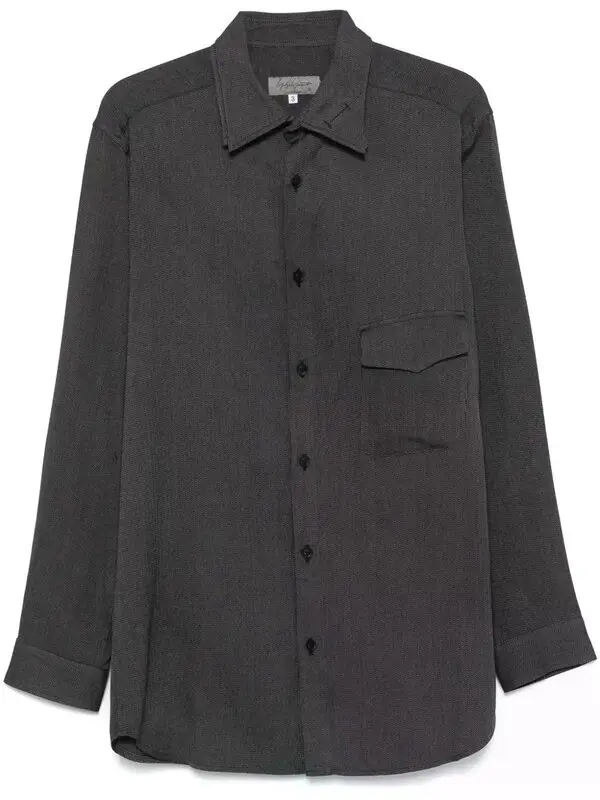 Yohji Yamamoto Herringbone-pattern Shirt