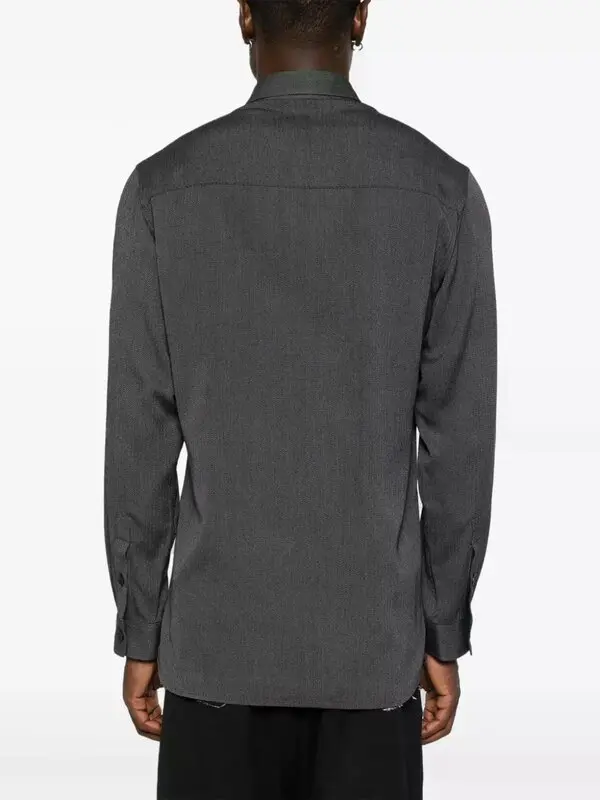 Yohji Yamamoto Herringbone-pattern Shirt