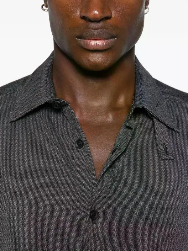 Yohji Yamamoto Herringbone-pattern Shirt