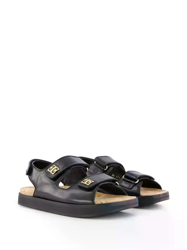 Givenchy 4g Leather Sandals - Black