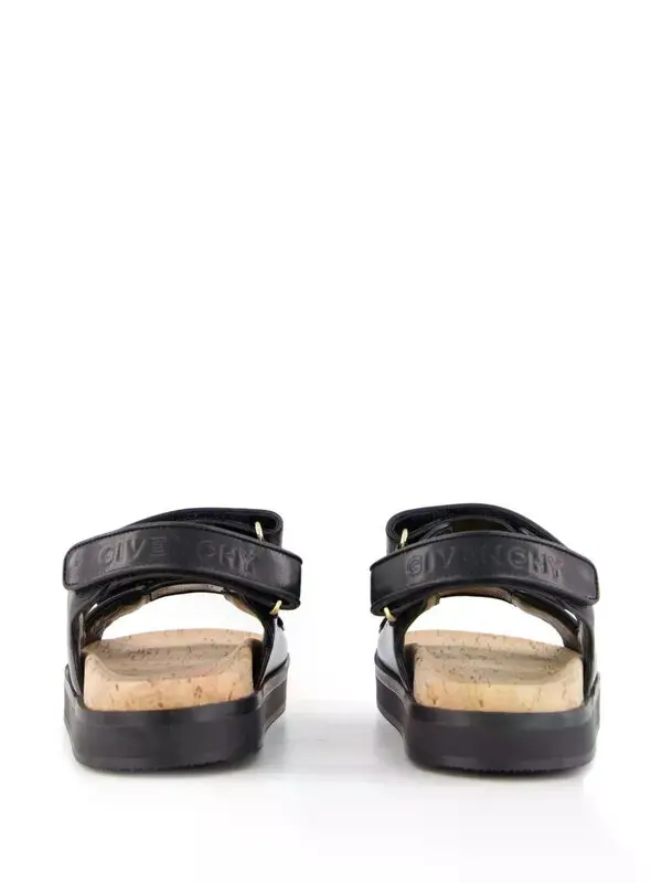 Givenchy 4g Leather Sandals - Black