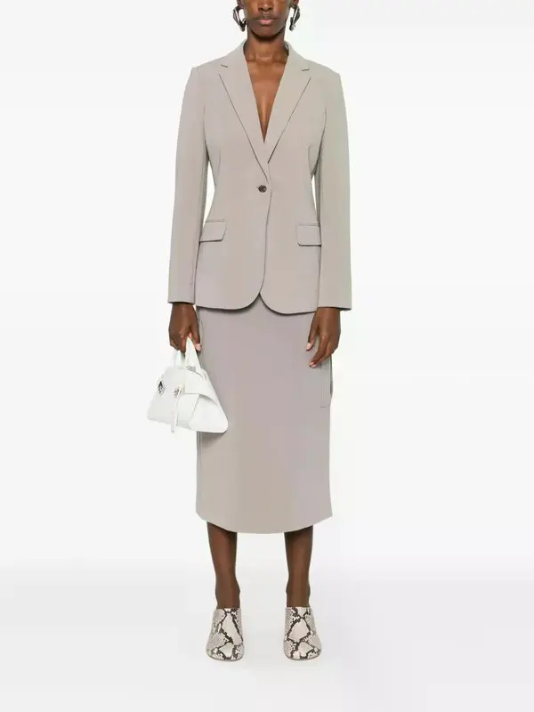 Theory Crepe Staple Blazer - Neutrals