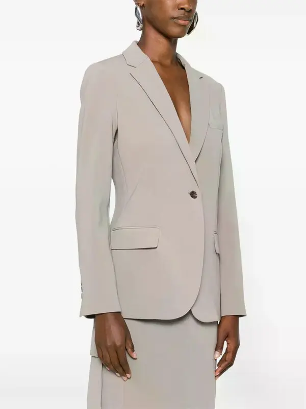 Theory Crepe Staple Blazer - Neutrals