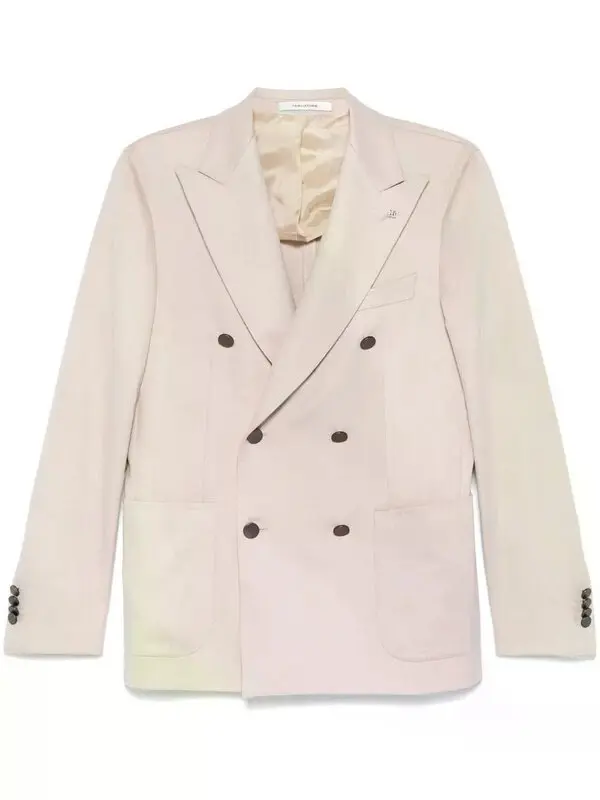 Tagliatore Brooch-detail Double-breasted Blazer