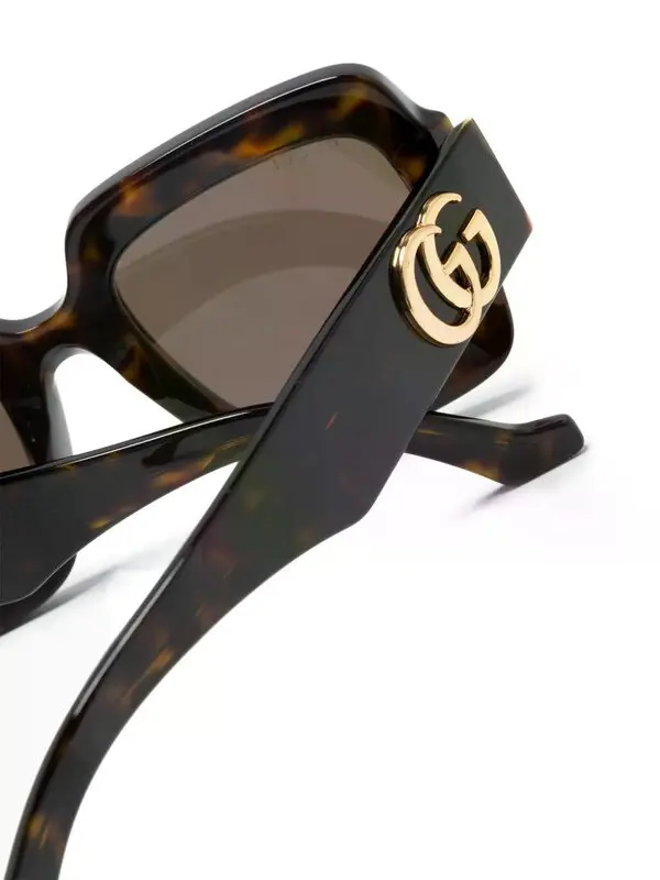 Gucci Square-frame Sunglasses - Brown