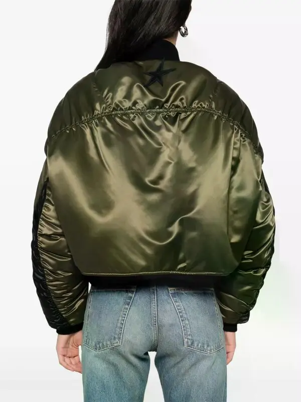MUGLER Satin Bomber Jacket