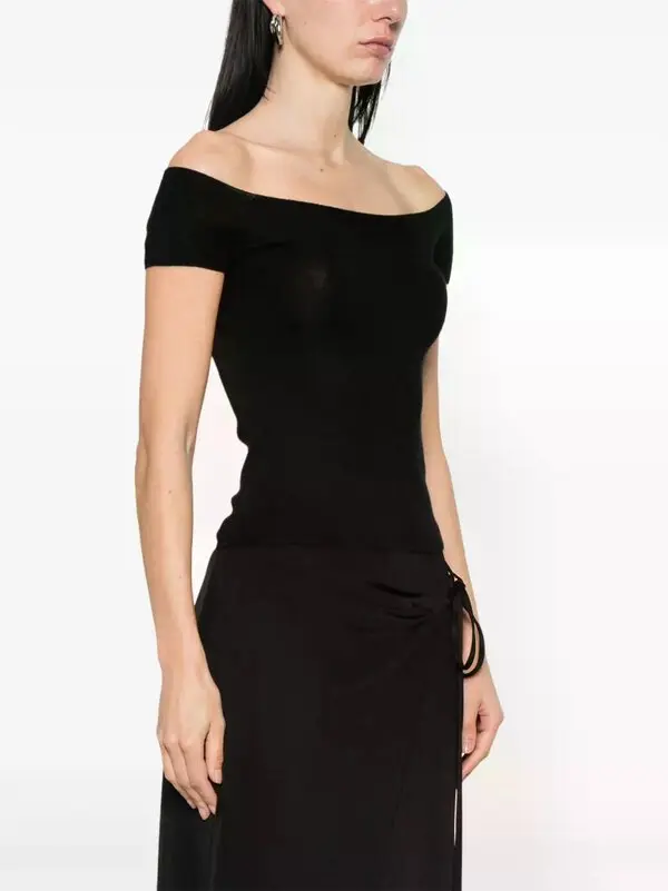 Eric Bompard Bardot-neckline Top