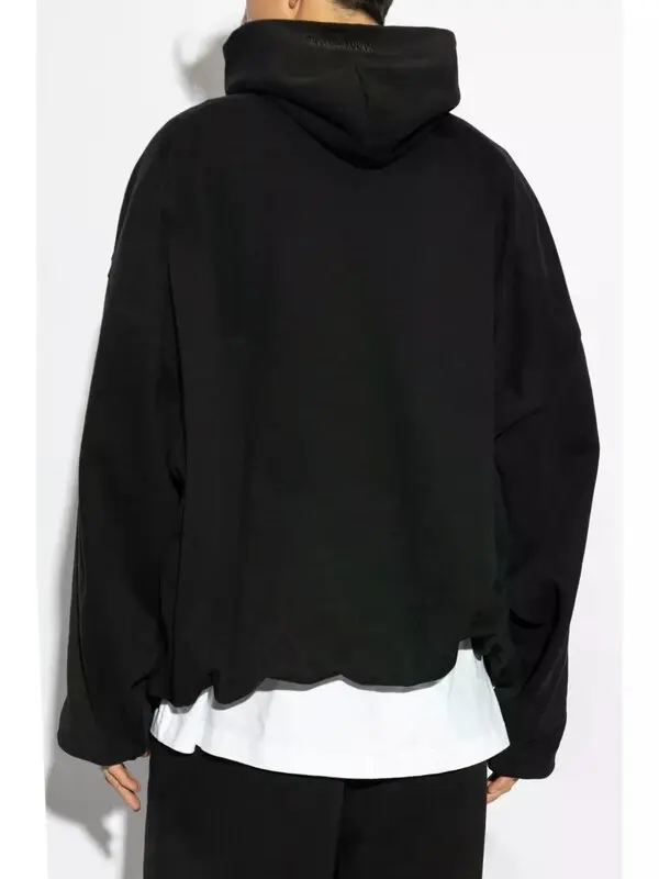 Vetements Logo Print Cotton Hoodie