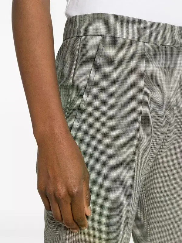 Isabel Marant Étoile Nolena Houndstooth Stretch-wool Trousers