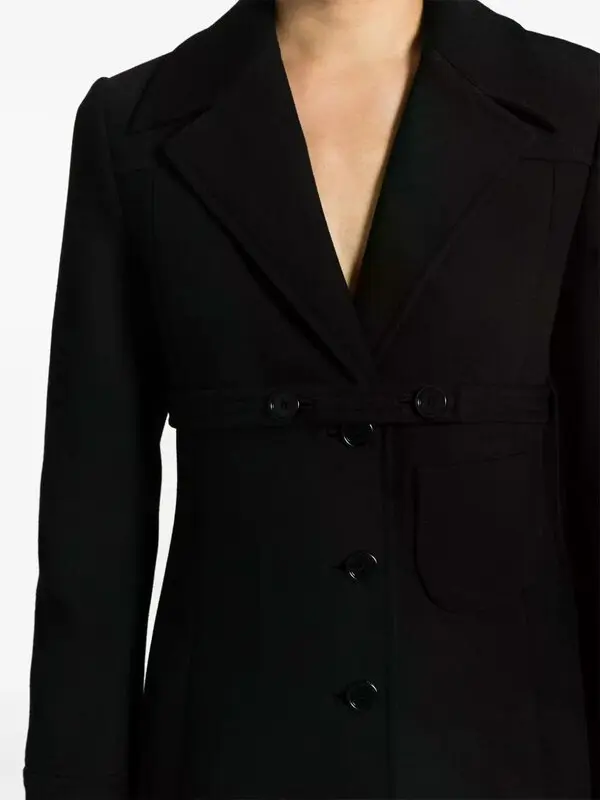 COURREGES Single-breasted A-line Coat