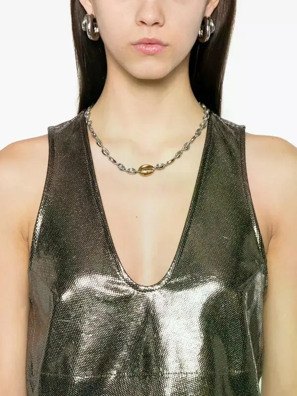 FORTE_FORTE Metallic Sleeveless Top