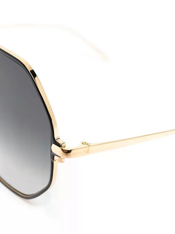 Linda Farrow Hexagonal Sunglasses