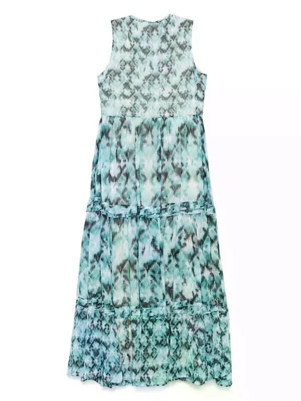 BOSS Abstract-pattern Maxi Dress