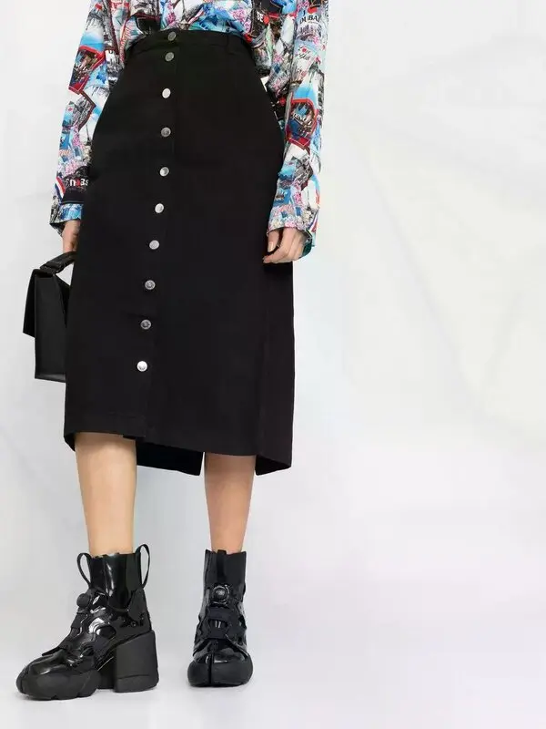 Raf Simons Button-detailed Midi Skirt