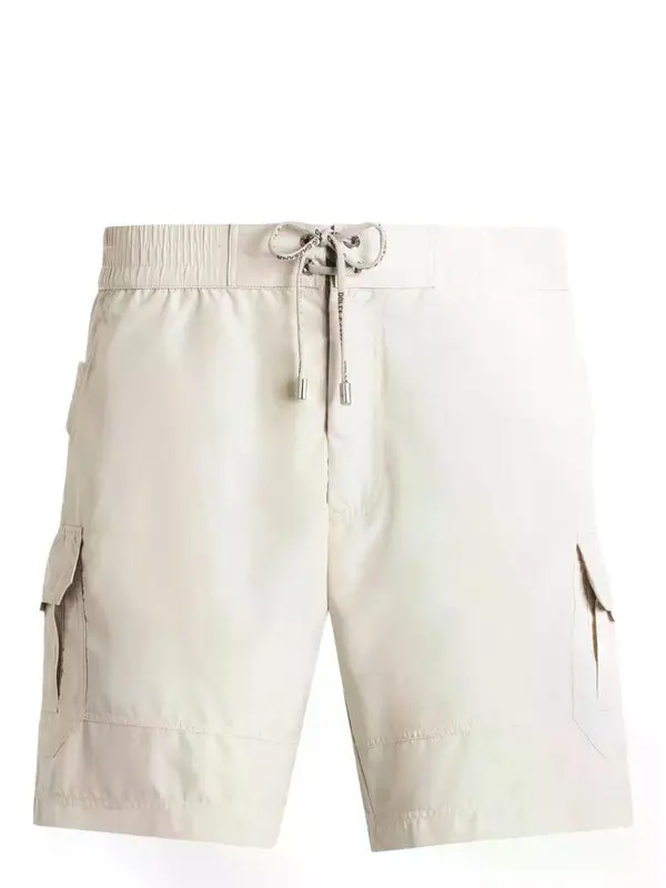 Dolce & Gabbana Tag-detail Swim Shorts - Neutrals