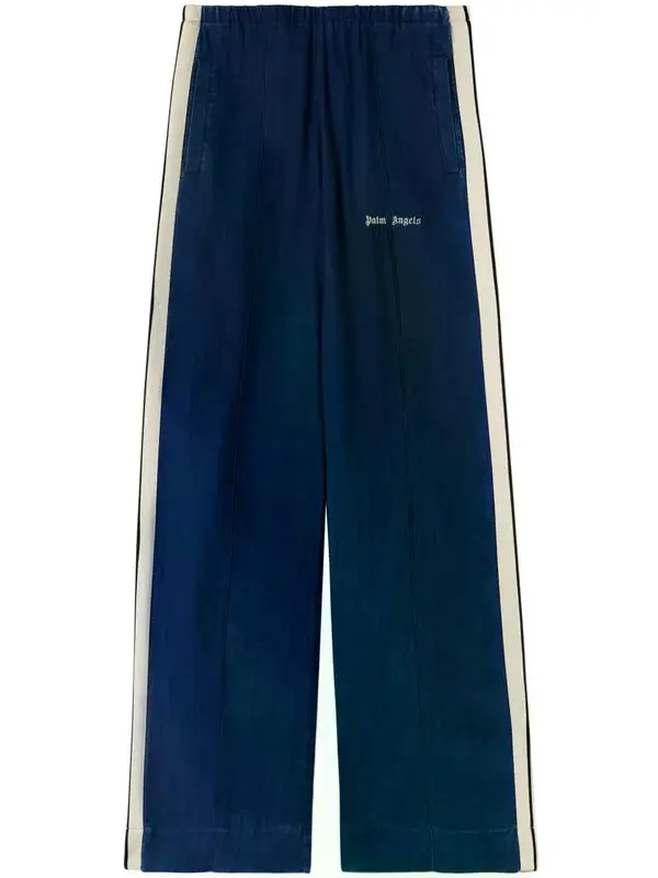 Palm Angels Side-stripe Chambray Trousers