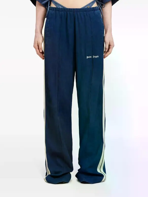 Palm Angels Side-stripe Chambray Trousers