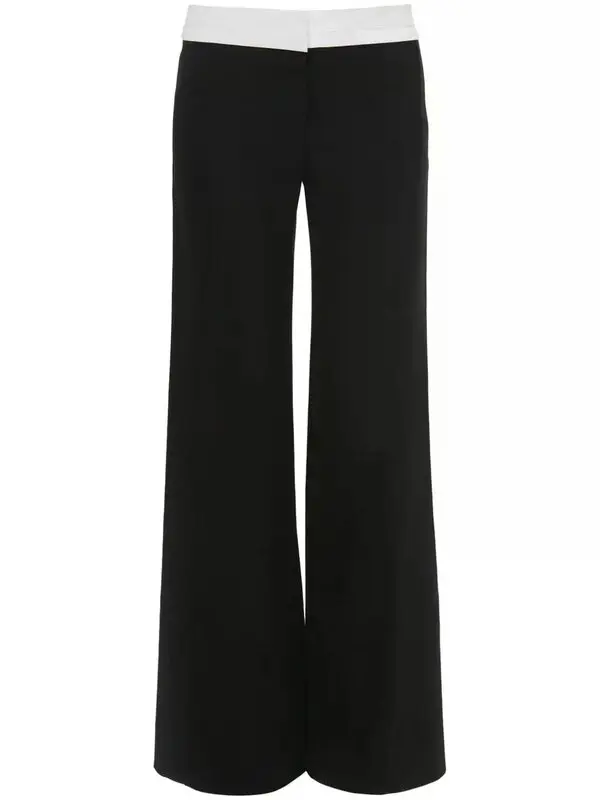 Victoria Beckham Paneled Wide-leg Trousers