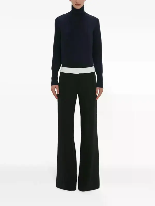 Victoria Beckham Paneled Wide-leg Trousers