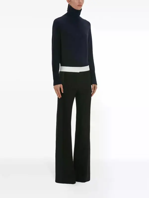Victoria Beckham Paneled Wide-leg Trousers