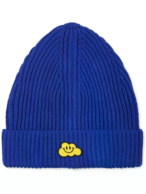 GHAYME Cloud-appliqué Beanie - Blue
