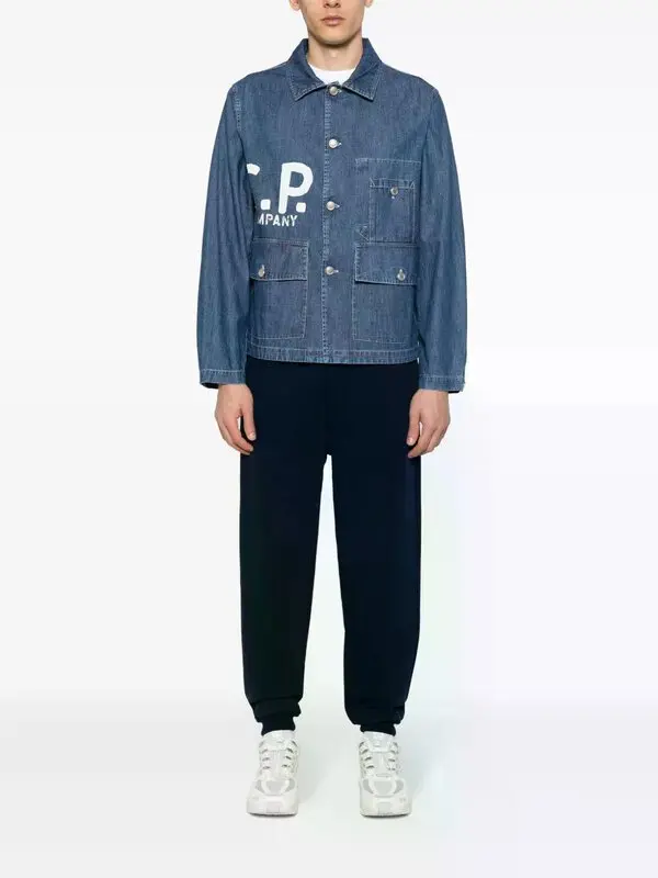 C.P. COMPANY Logo-print Denim Jacket